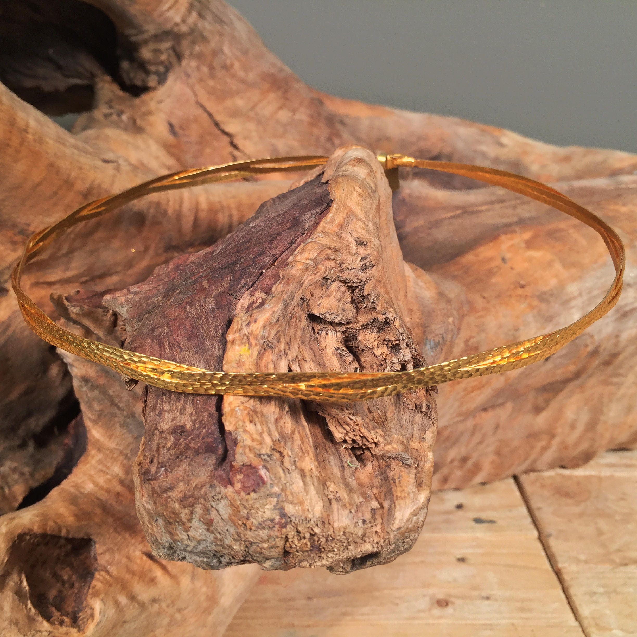 Pair Orthodox Wedding Crowns (stefana) Three Silver Hammered Rods Braid ...