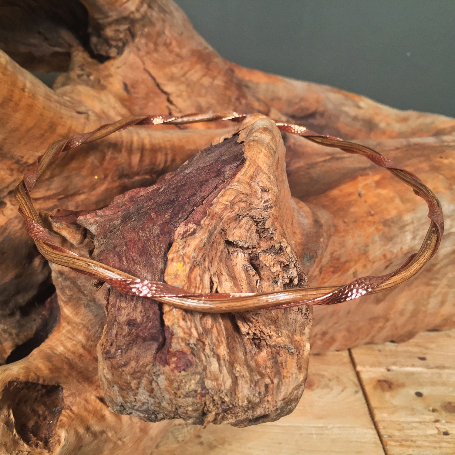 Pair Orthodox Wedding Crowns (stefana) Wooden Rustic Style & Hammered ...