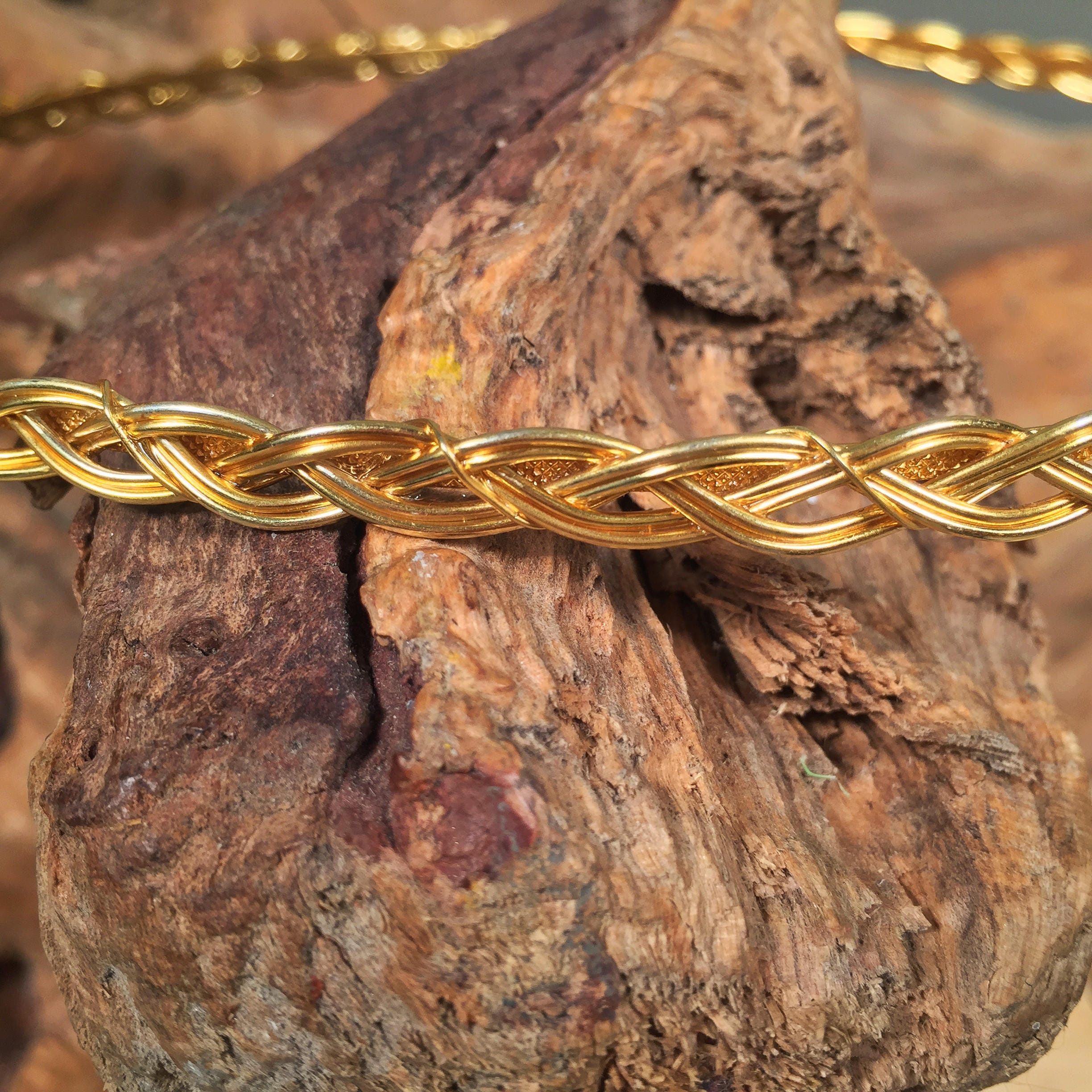 Pair Orthodox Wedding Crowns (stefana) Gold Plated Silver Rods Braid - Etsy