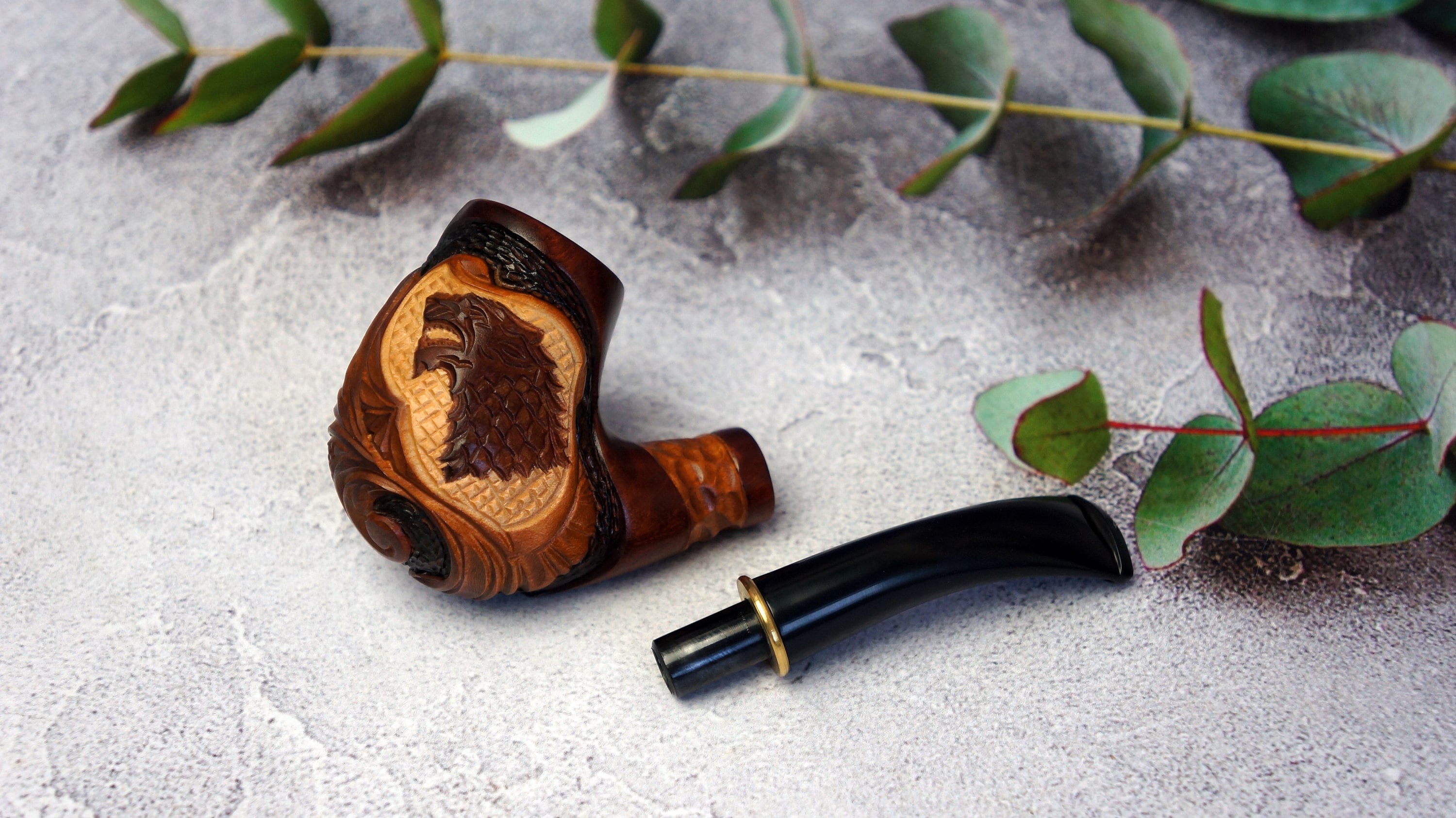 Tobacco Pipe Smoking Pipe wolf Wooden Pipe 9 Mm - Etsy