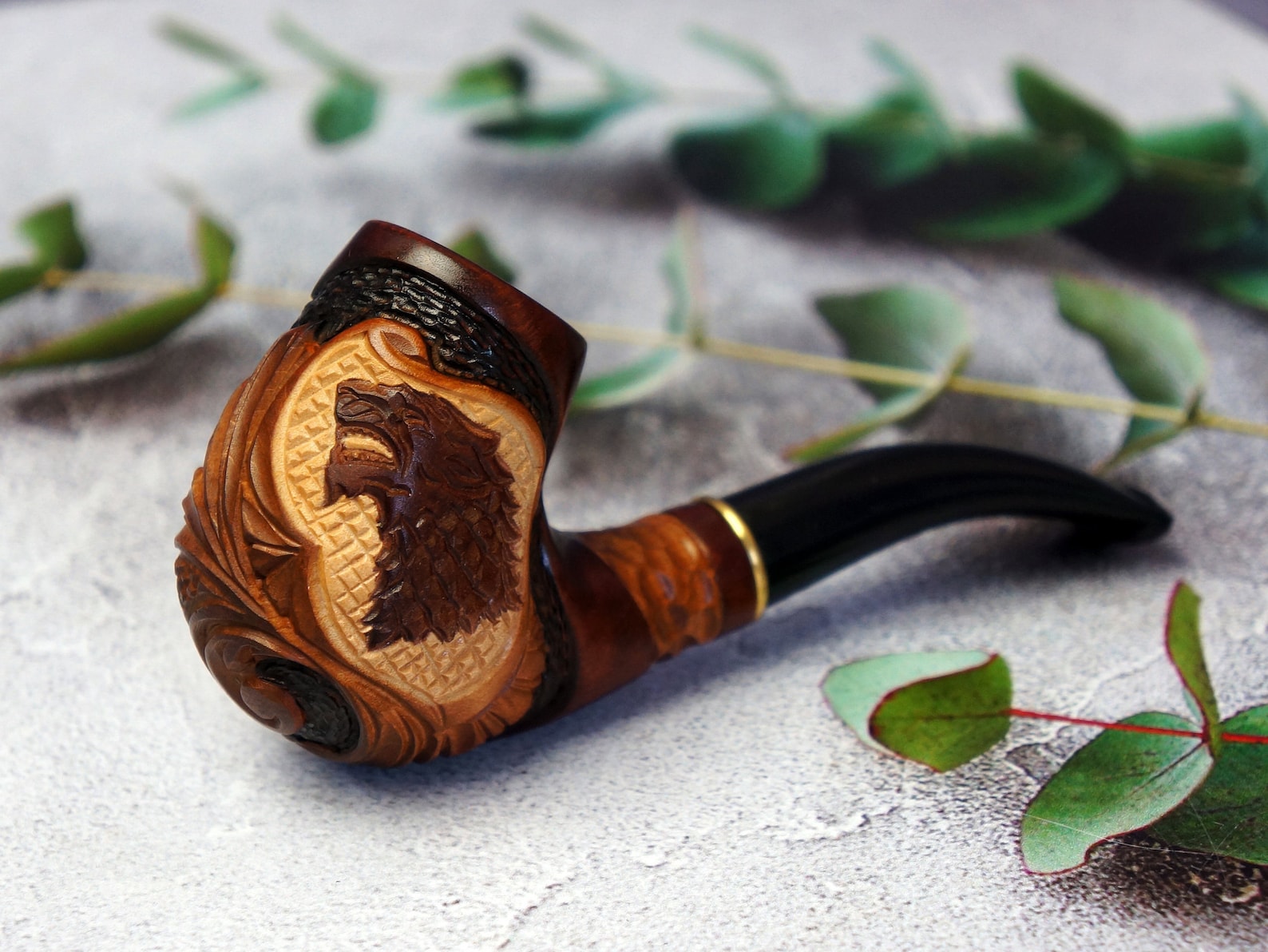 Tobacco Pipe Smoking Pipe wolf Wooden Pipe 9 Mm - Etsy
