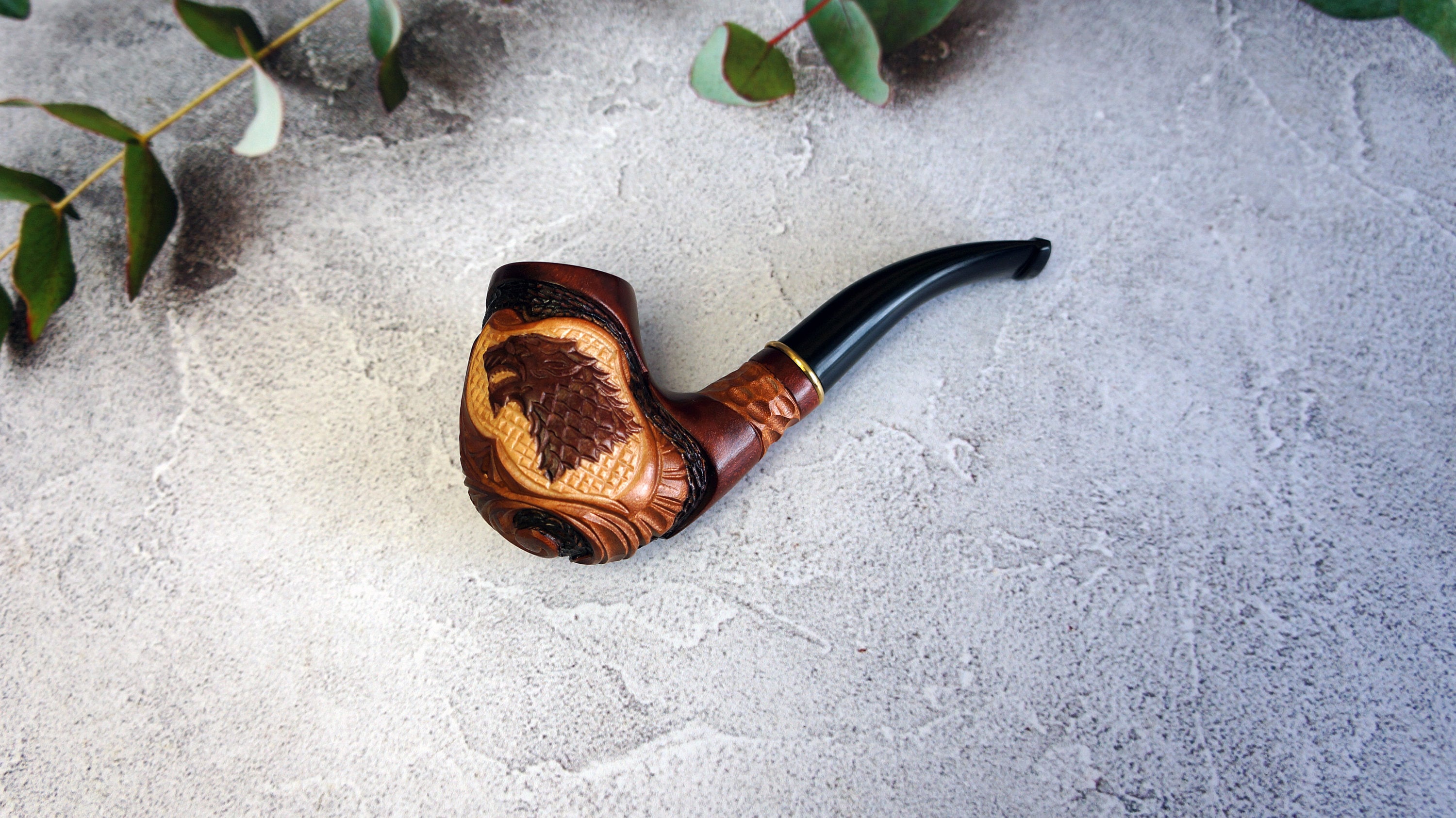 Tobacco Pipe Smoking Pipe wolf Wooden Pipe 9 Mm - Etsy