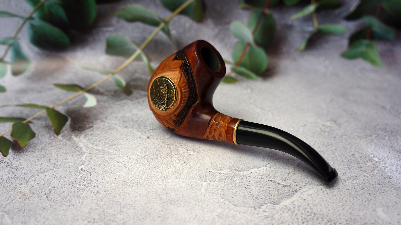 Tobacco Pipe Smoking Pipe wolf Wooden Pipe 9 Mm - Etsy