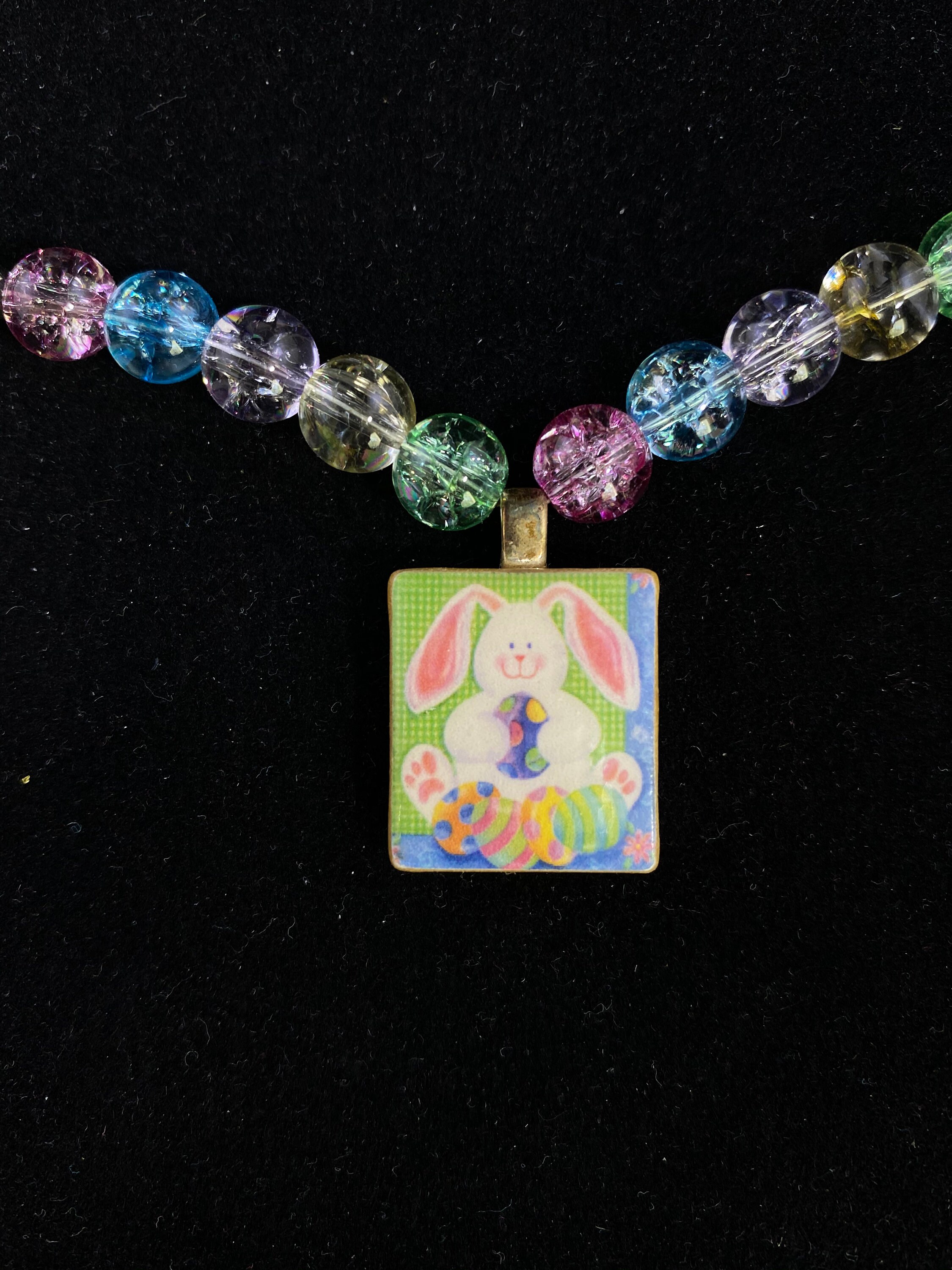 Easter Bunny Necklace for Spring - Etsy