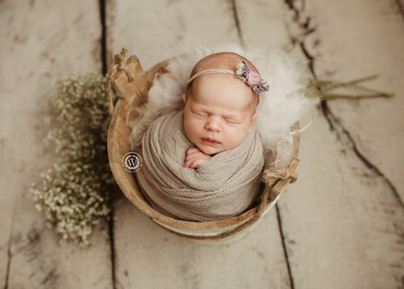 Vintage Inspired Wooden Bucket Newborn Photography Prop - Etsy Australia