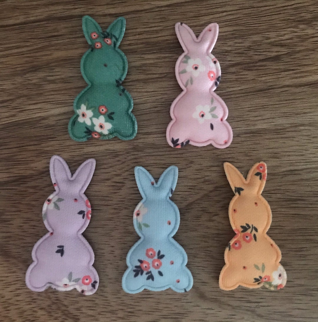 Rabbit Padded Appliques, Flower Pattern Sew on Patches, Kids Patches - Etsy