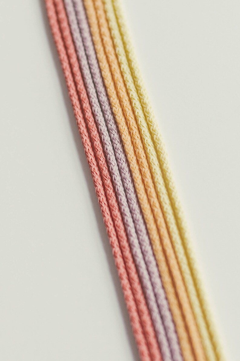 Macrame supplies 3 mm rope Soft textile cord Braided rope | Etsy