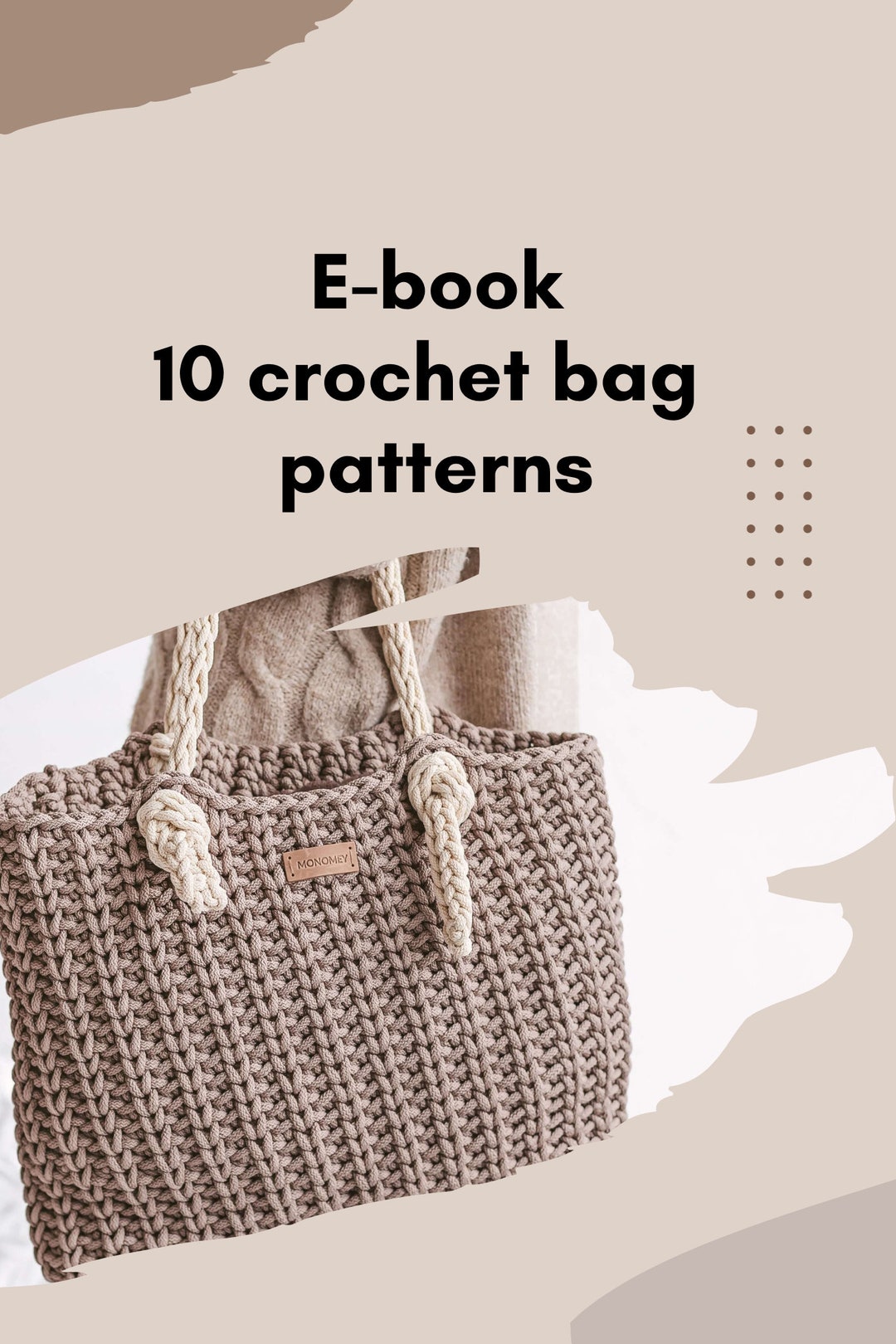 Crochet Pattern Book, 10 Crochet Patterns, Crochet Handbag Pattern ...
