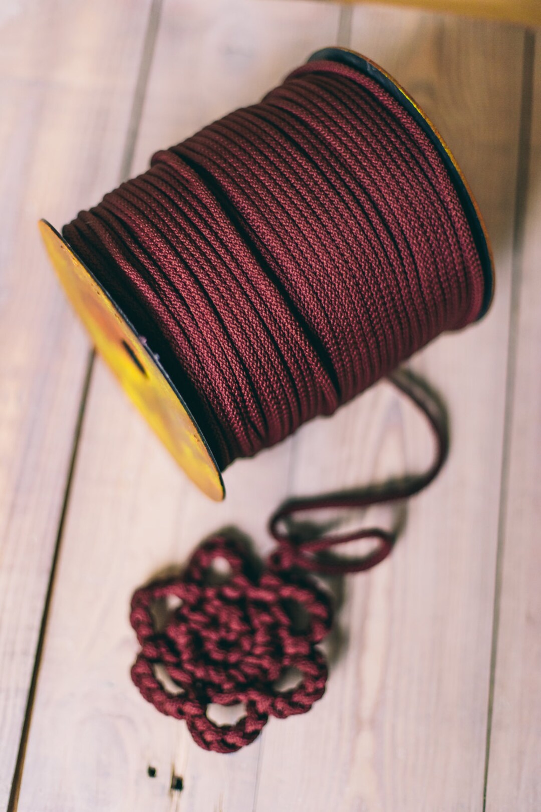 CLARET Yarn, Claret Macrame Cord, Craft Yarn, Knitting Supplies ...