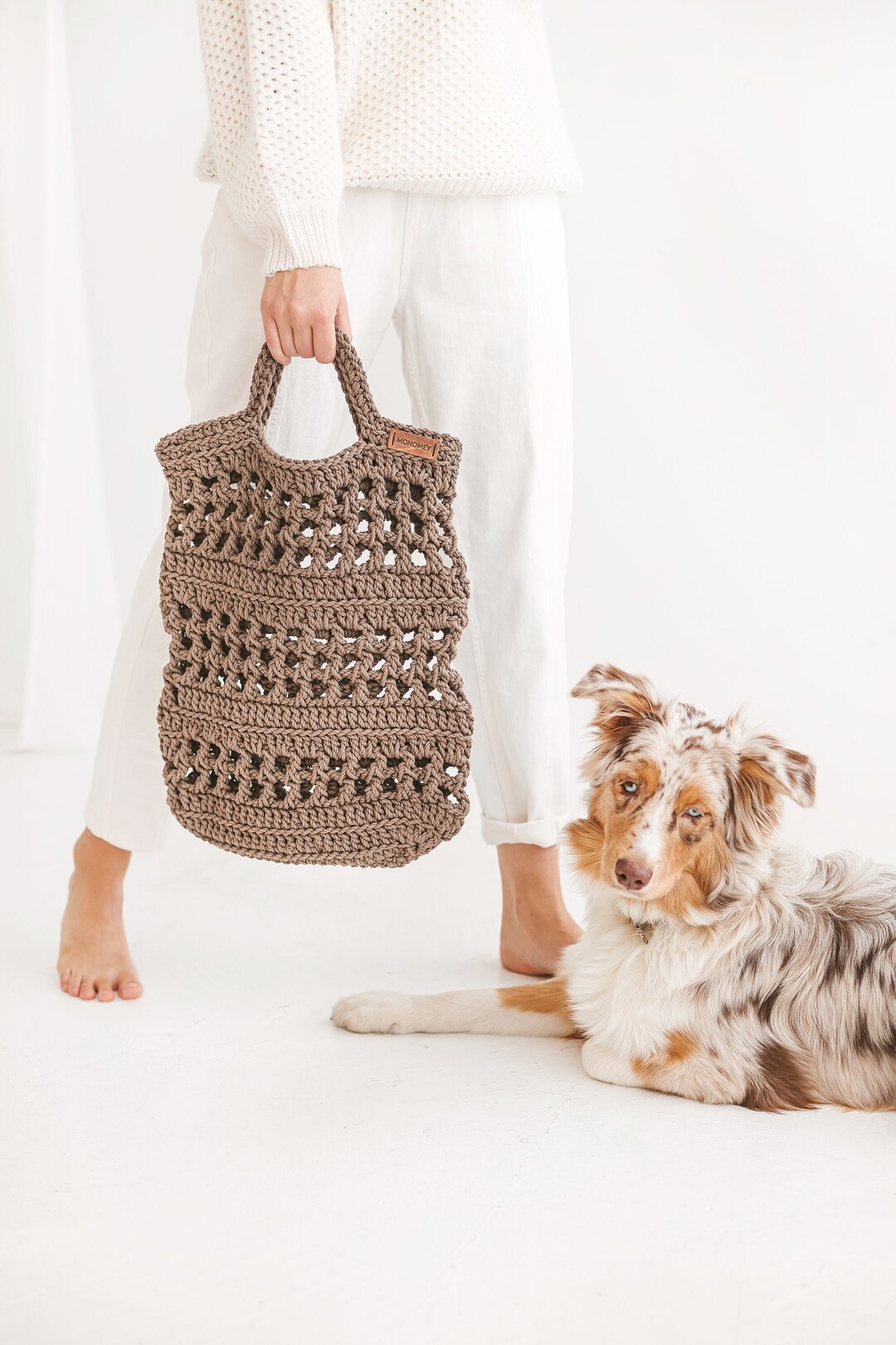 Crochet Tote Bag Pattern: Easy Beginner Handbag (PDF) - Etsy