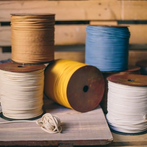 Ivory White Craft Yarn- Ivory Polyester Rope- Macrame Cord- Knitting ...