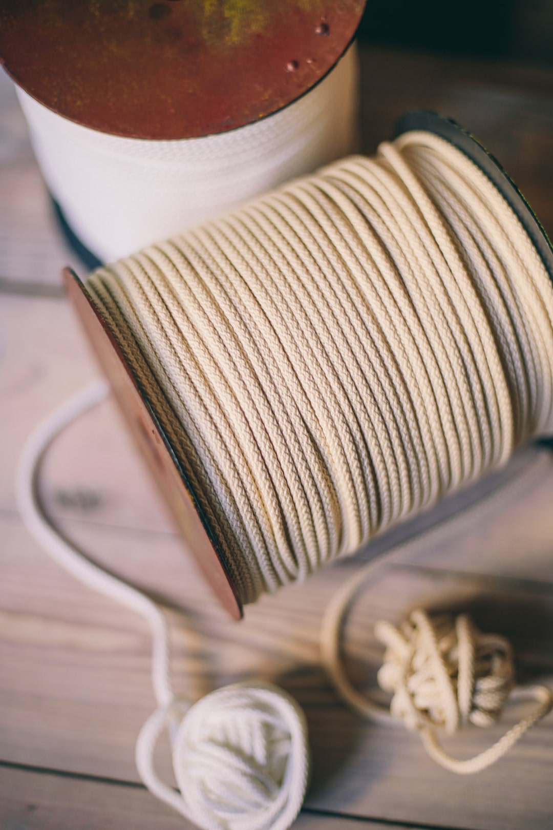 Ivory White Craft Yarn- Ivory Polyester Rope- Macrame Cord- Knitting ...