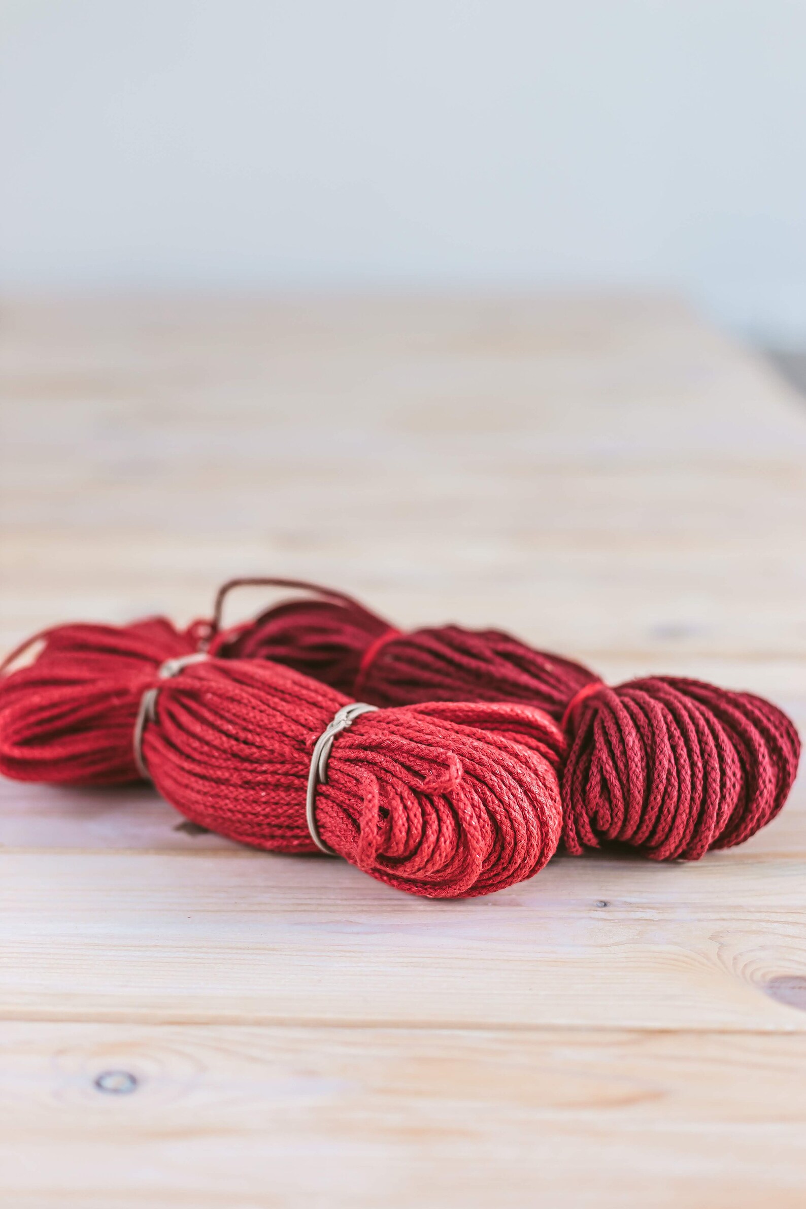 Red Macrame Cord 5 Mm Red Rope Linen Yarn Linen Rope - Etsy