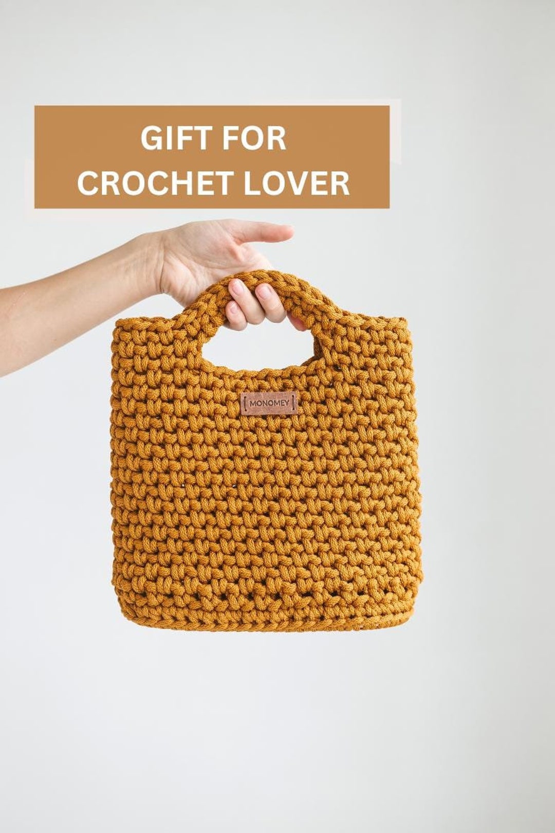 Crochet Purse Kit: Macrame Cord, Leather Bottom, Video Tutorial - Etsy