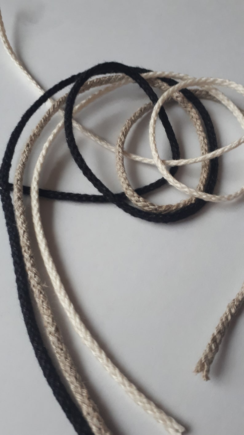 Linen Macrame Cord 3 Mm Linen Macrame Cord Braided Cord | Etsy