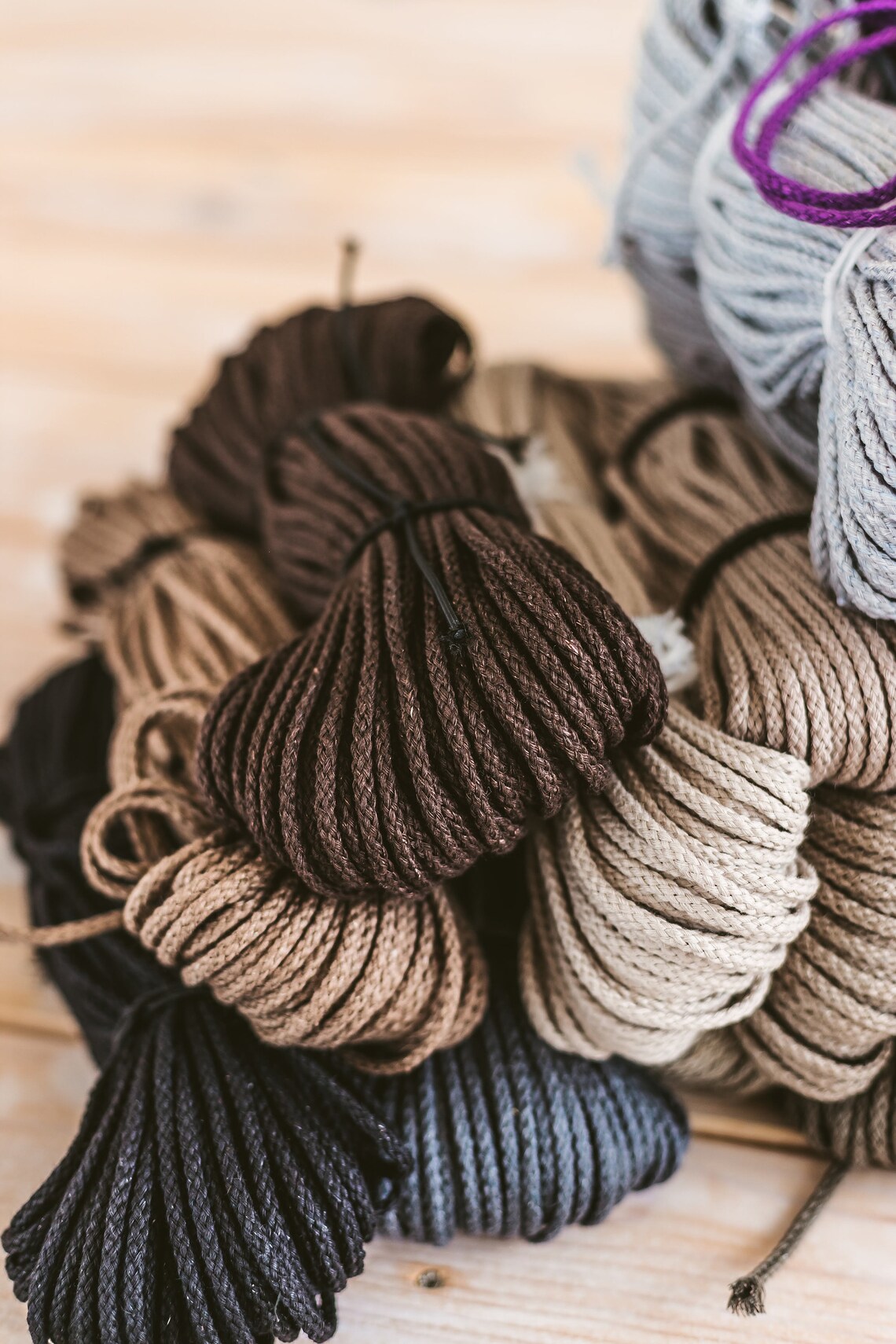 Linen Macrame cord 5 mm Linen macrame cord Braided cord | Etsy