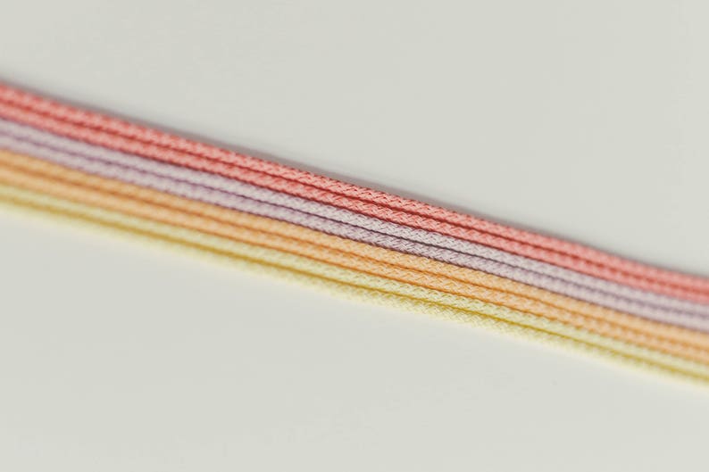 Macrame supplies 3 mm rope Soft textile cord Braided rope | Etsy