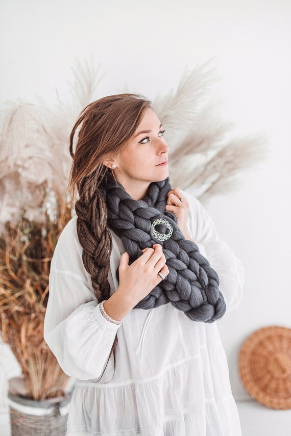 Chunky Scarf Etsy