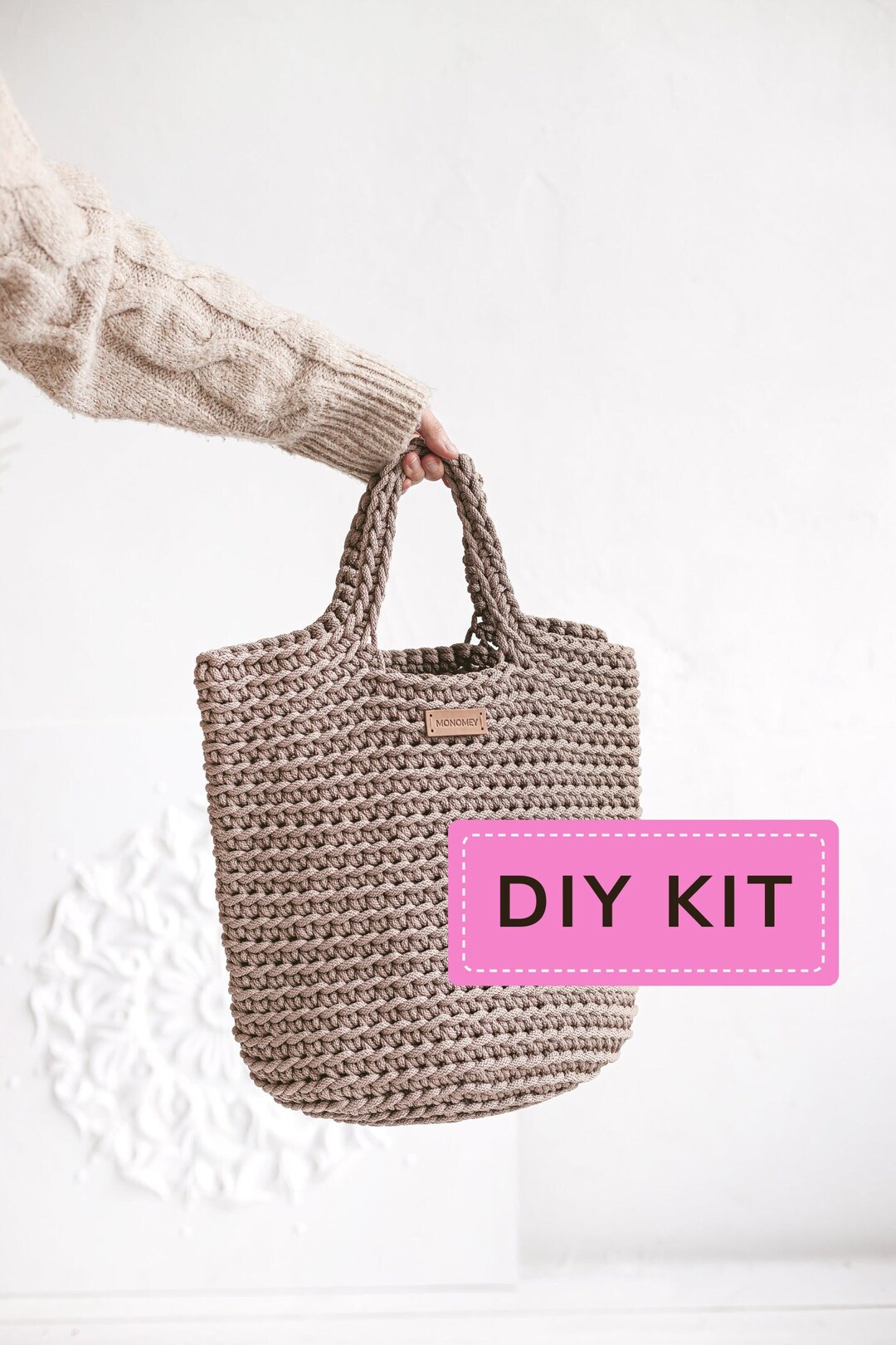 Crochet Bag Kit, Crochet Kit, Do It Yourself Craft Kit, Do It Yourself ...