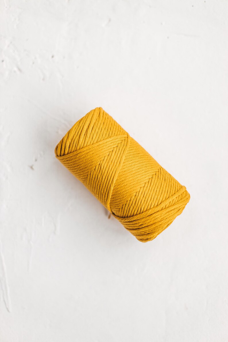 Single Strand Cotton Cord 3mm Macrame Cotton Cord Macrame - Etsy