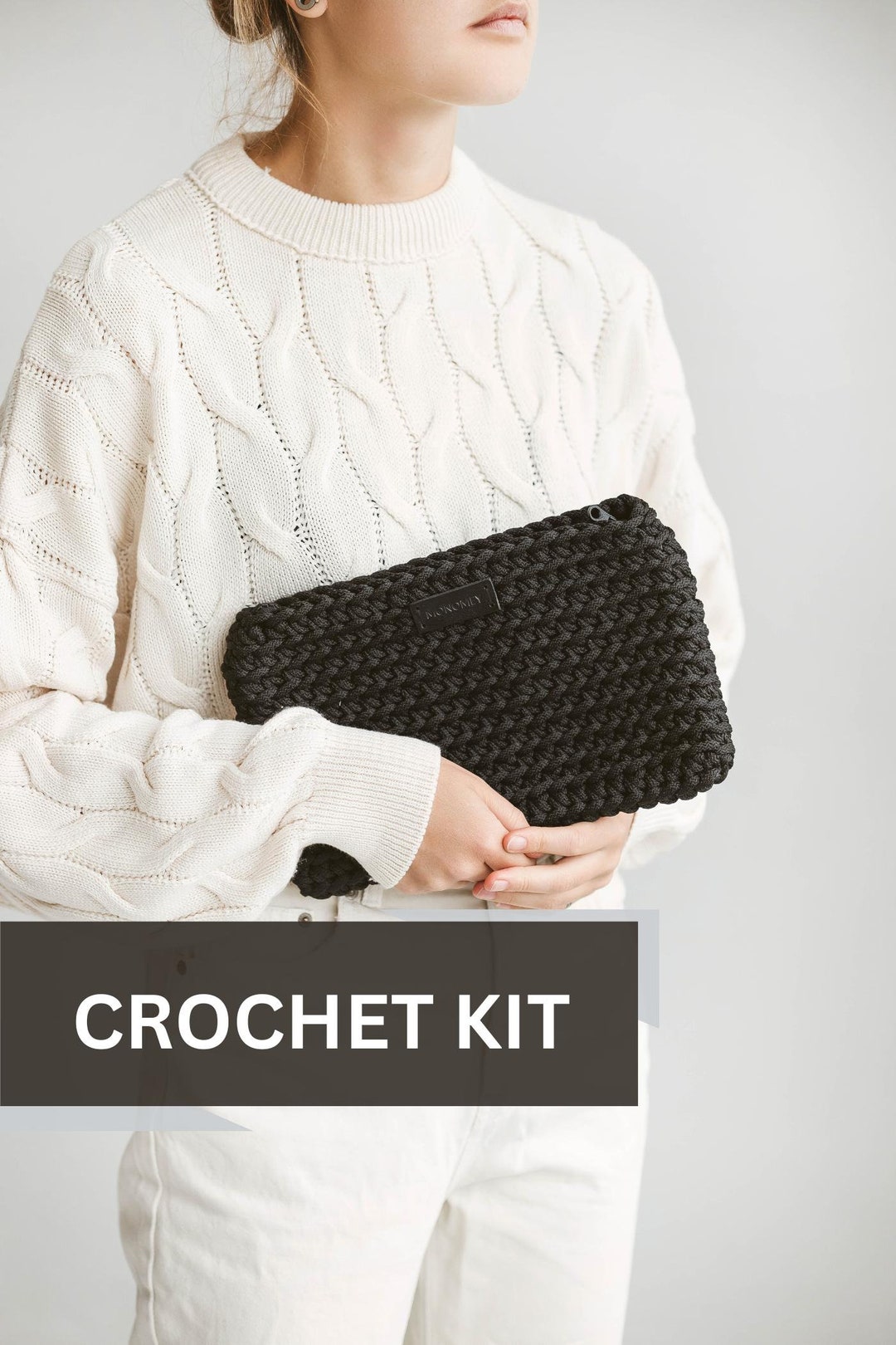 Crochet Purse Kit, DIY Purse Kit, Crochet Bag Kit, Do It Yourself Craft ...