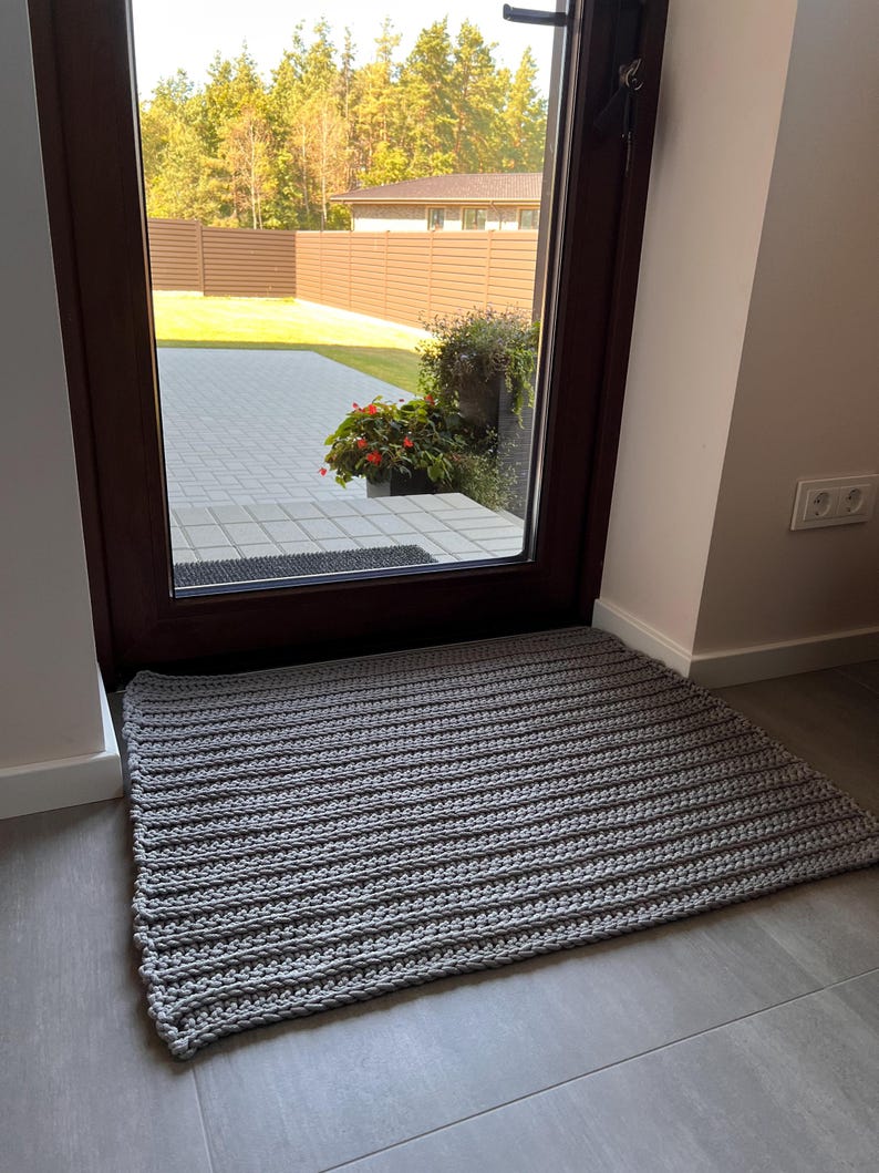 Crochet Rug Pattern: Easy Door Mat (PDF Pattern) - Etsy