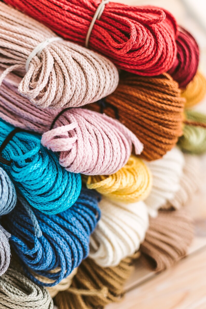 Red Macrame Cord 5 Mm Red Rope Linen Yarn Linen Rope - Etsy