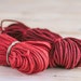 Red Macrame Cord 5 Mm, Red Rope, Linen Yarn, Linen Rope, Braided ...