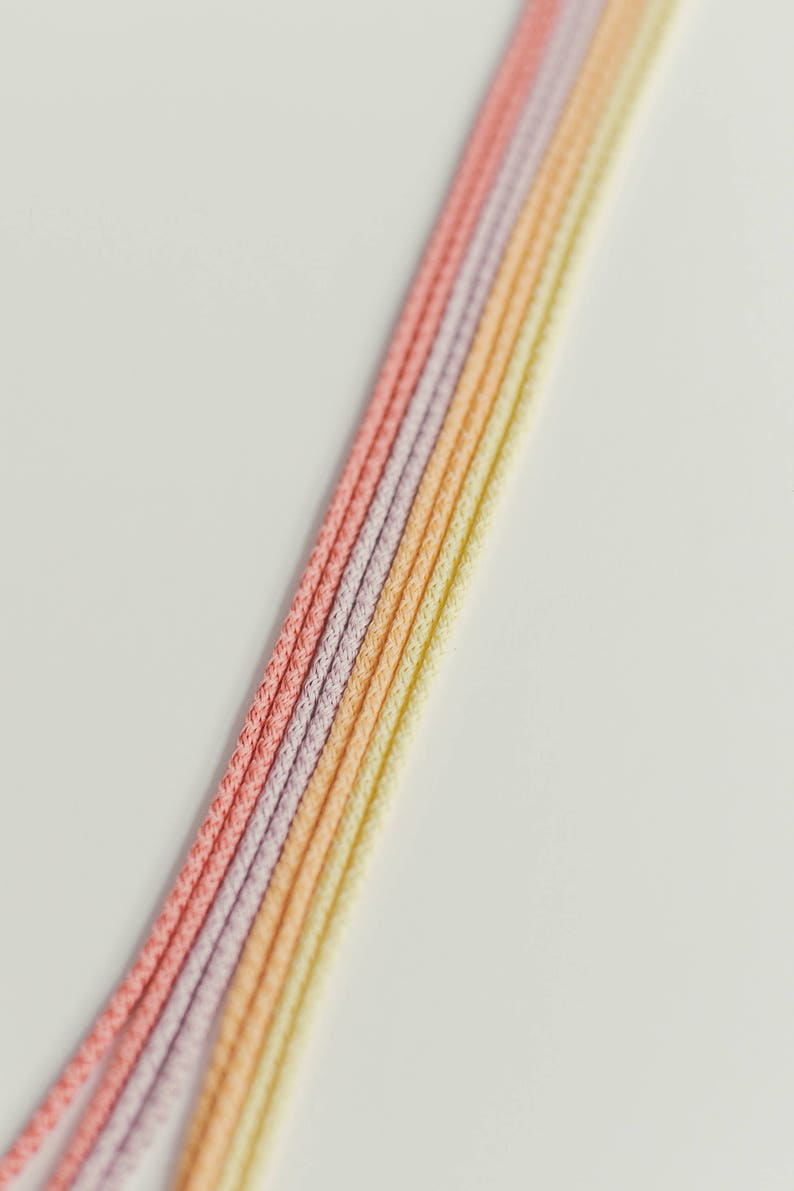 Macrame Supplies 3 Mm Rope Soft Textile Cord Braided Rope - Etsy