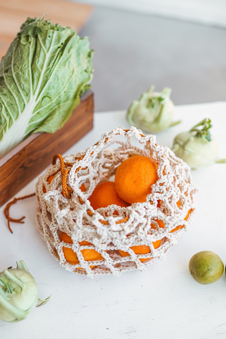 Produce Bag Pattern, SET OF 3 Reusable Produce Bags Crochet Pattern ...