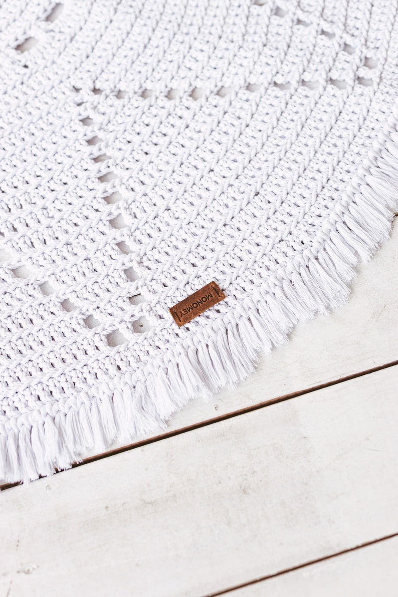 Crochet Rug Pattern Easy Crochet Round Rug Pattern Crochet - Etsy