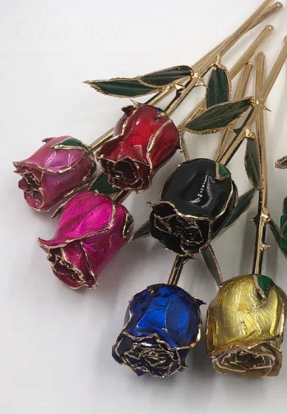 100% Real Rose, 24K Gold Plated, 11.5 Gift Box, Anniversary, Wedding ...