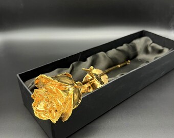 24k Gold Rose - Etsy