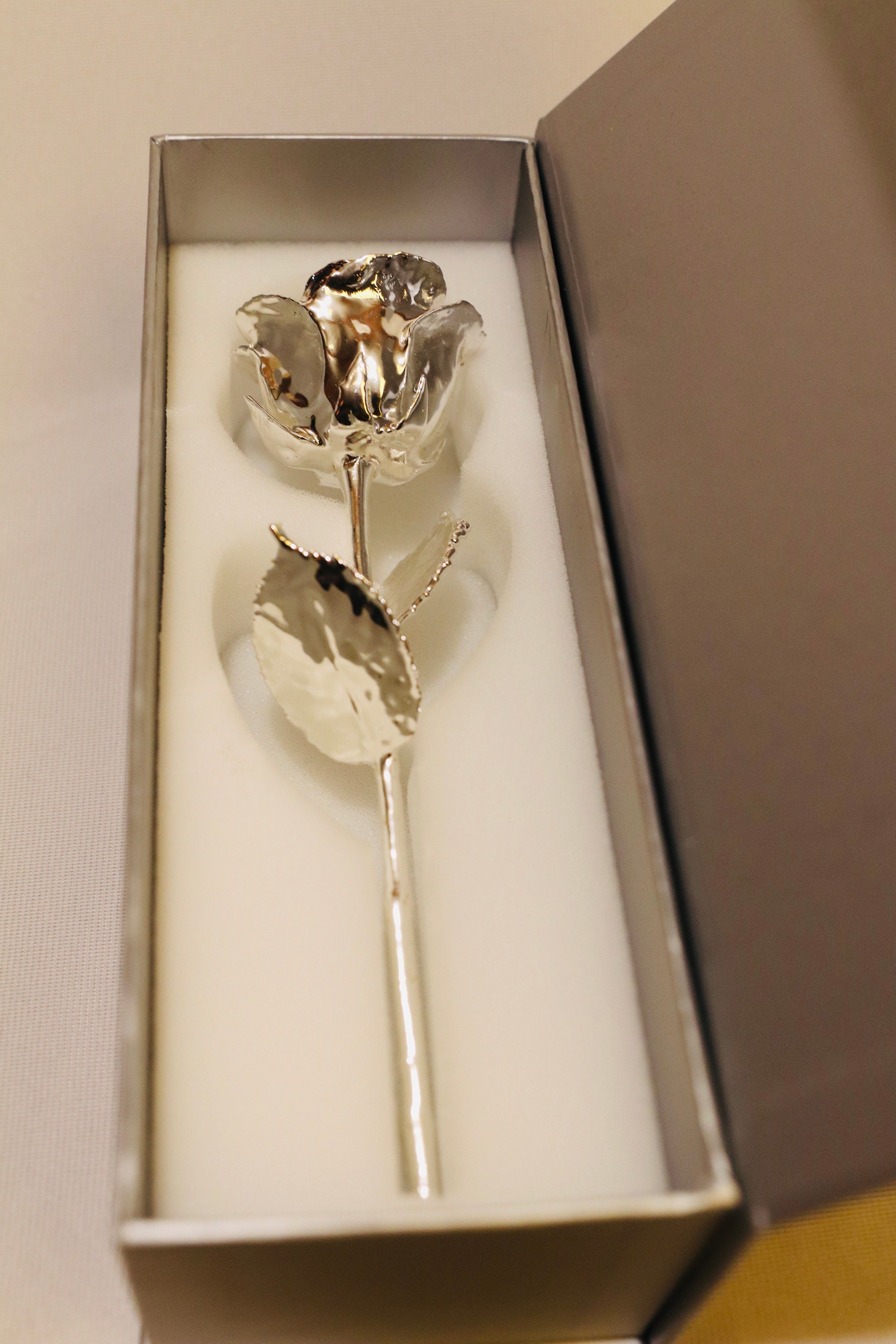100% Real Rose, Silver Dipped, 7, 25th Anniversary, Birthday, Weddiing ...