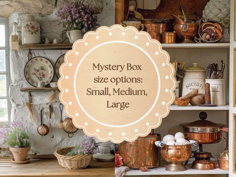Vintage Cottagecore Mystery Box, Antique Mystery Box, Surprise Gift Box ...