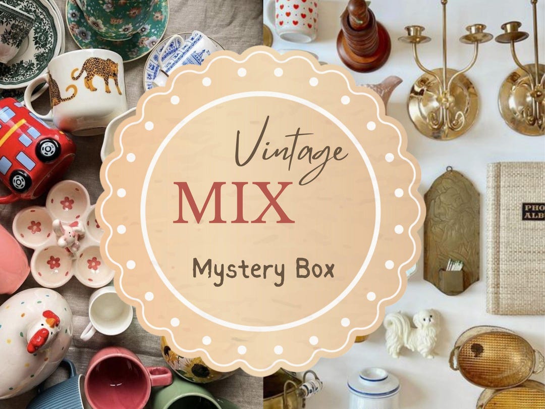 Vintage Mystery Box, Antique Mystery Box, Surprise Gift Box, Vintage ...