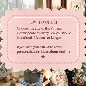 Vintage Cottagecore Mystery Box, Antique Mystery Box, Surprise Gift Box ...
