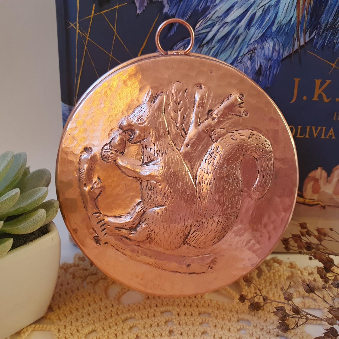 RARE Copper Baking Mold, Squirrel Acorn Design, Copper Jelly Mold ...