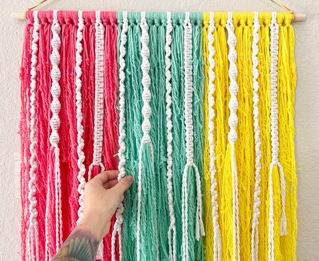 CUSTOMIZABLE Macrame Wall Hanging Choose Your Colors & Size - Etsy
