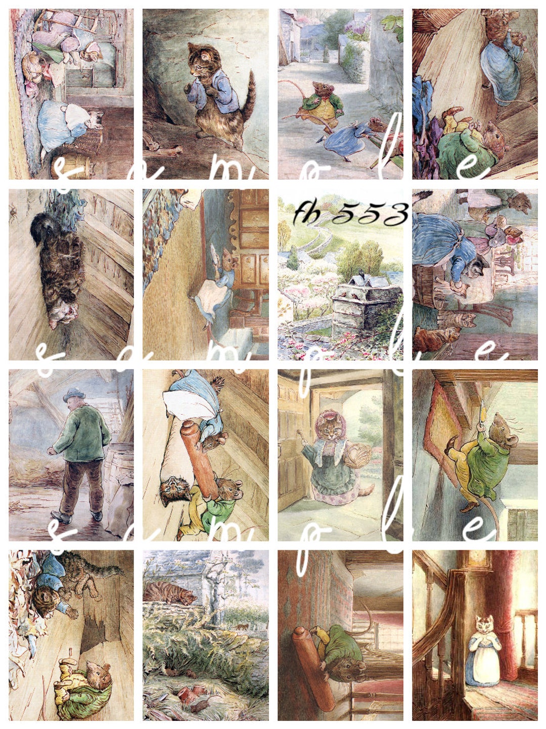 Vintage Beatrix Potter Peter Rabbit the Tale of SAMUEL Whiskers 16 2 X ...