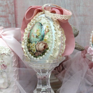 Shabby Chic Vintage Spring Decor, Easter Robbins Eggs, Easter Decor ...