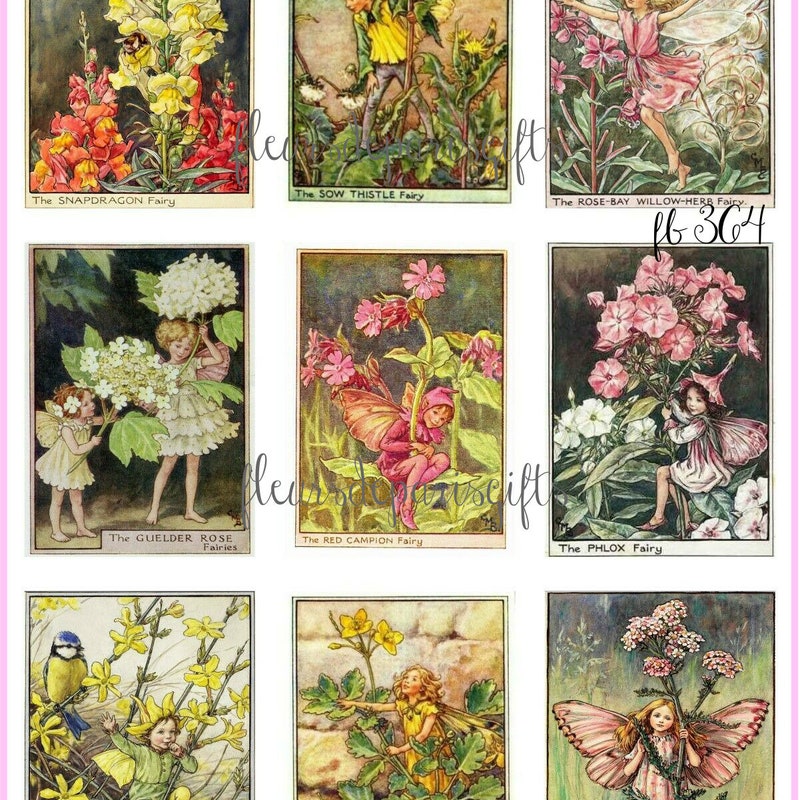 Flower Fairies Fabric - Etsy
