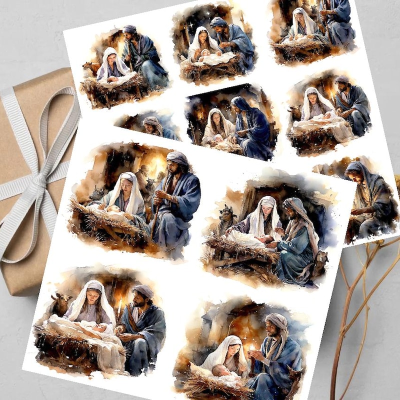 Nativity Paper - Etsy