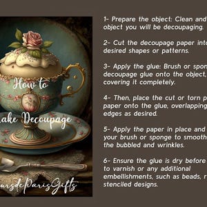 Decoupage Rice Paper Set of 3 - A4 Vintage Christmas Cooking Vintage ...