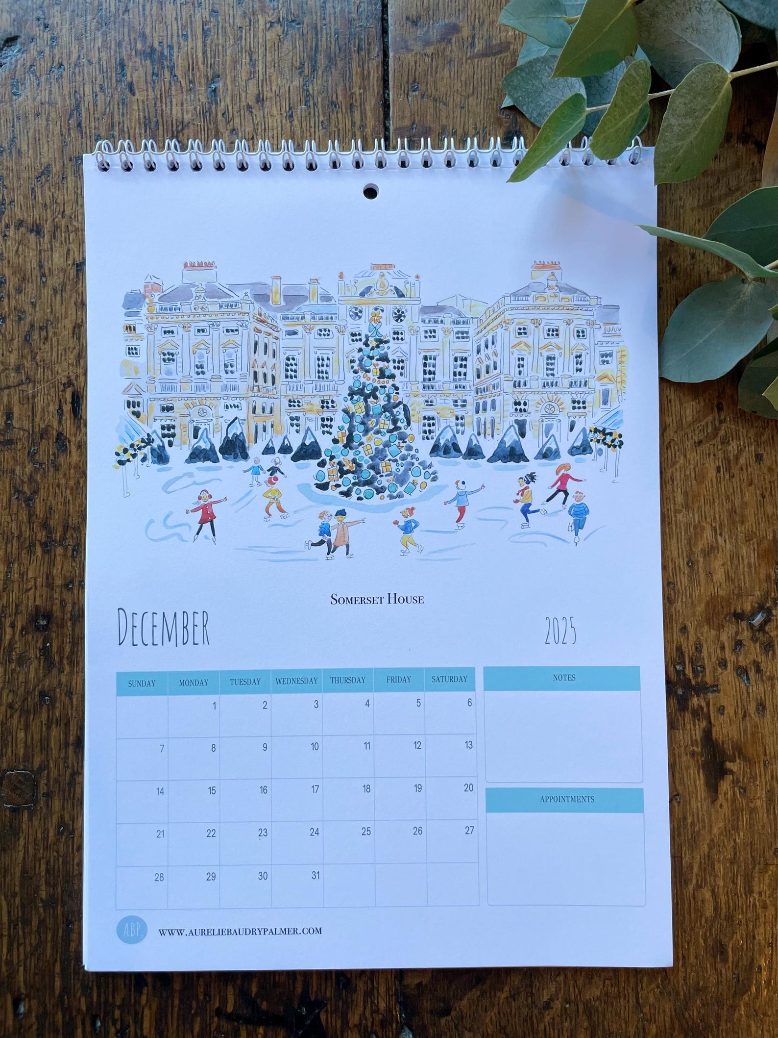 2025 Illustrated London Calendar/ Bestselling Handmade Wall Calendar ...