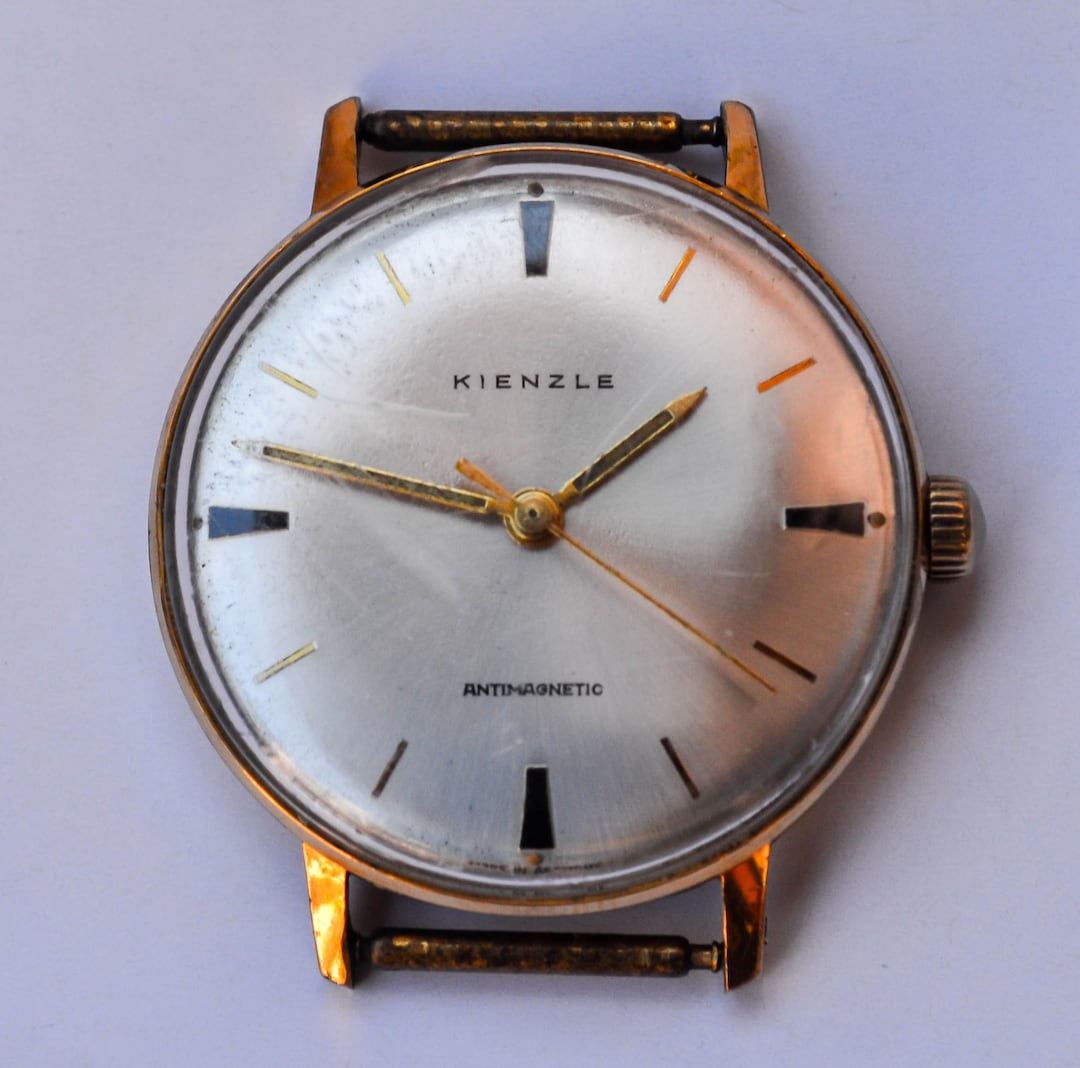 1950's KIENZLE ANTIMAGNETIC Vintage Gold Plated Wristwatch, Working ...