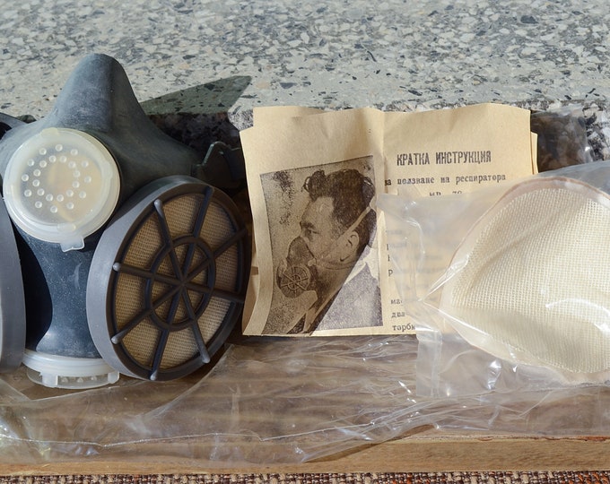 Face Mask NOS, 1980's Vintage Gas Mask, Soviet Gas Mask, Aerosol Mask ...