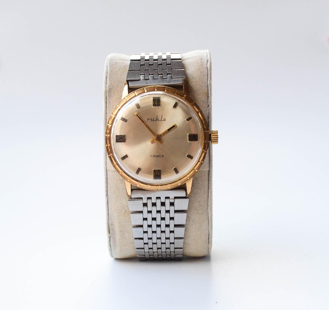 1960's RUHLA UMF 7jewels Vintage Gold Plated Wristwatch, Working ...