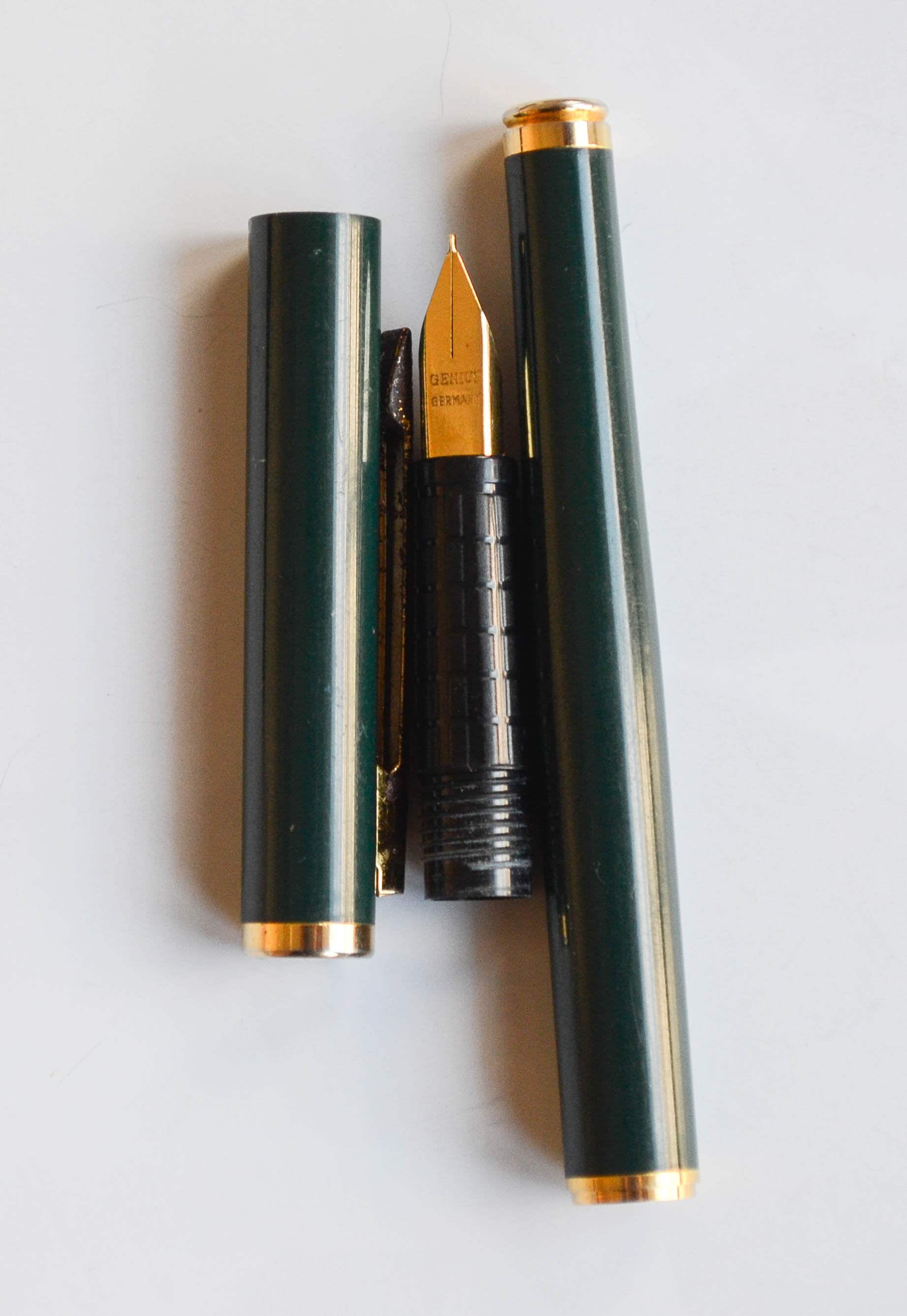 1970's GENIUS Vintage German Metal Fountain Pen Old - Etsy