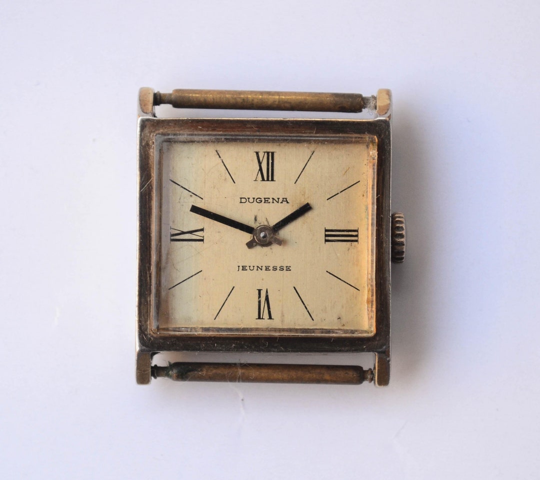 1960's DUGENA JEUNESSE 17 JEWELS Vintage Gold Plated Wristwatch ...
